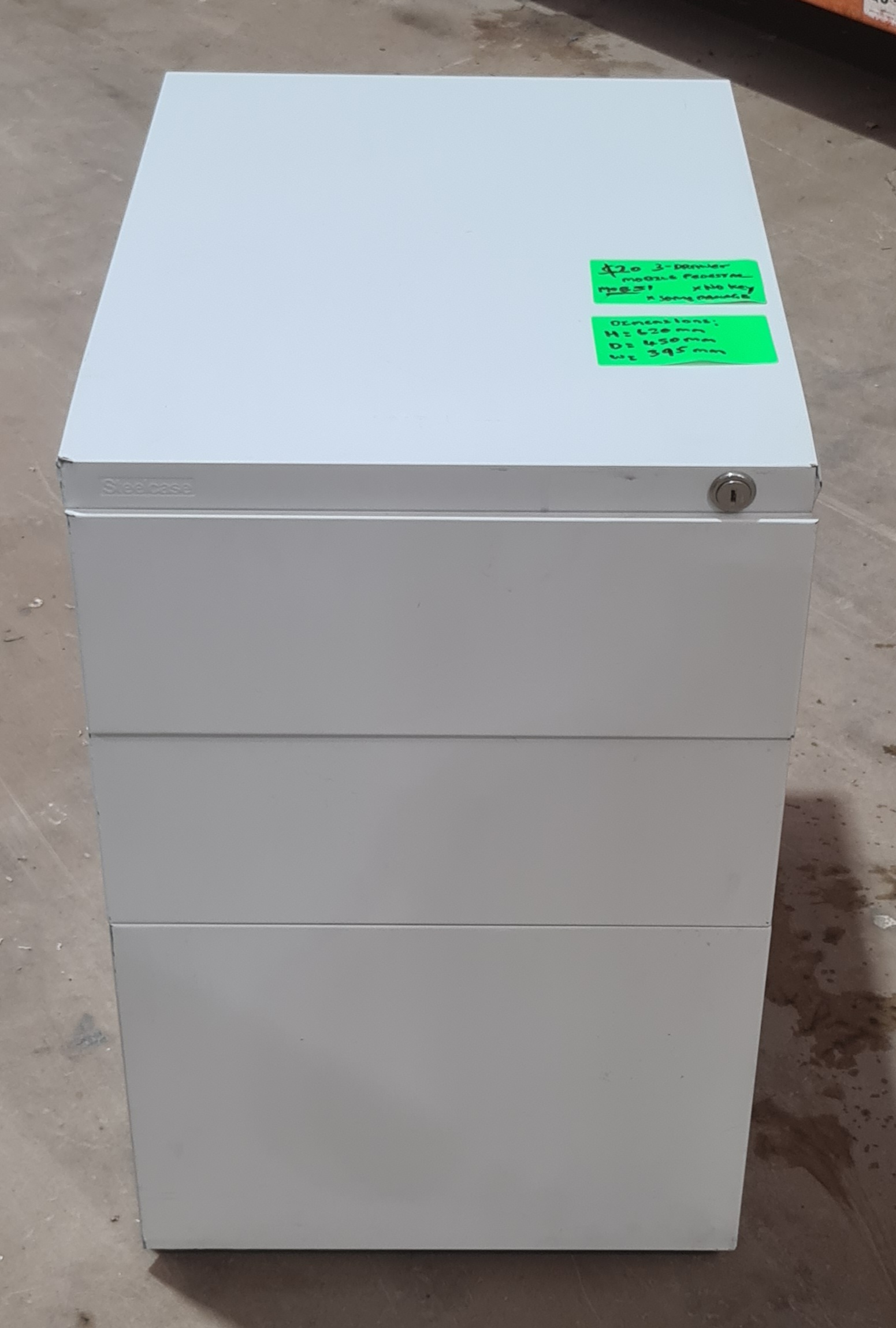 3-Drawer Mobile Pedestal MOB52 - Lakes Used Office Furniture